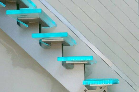 Whale Tail Glass Table by Downing Designs. - Downing Designs