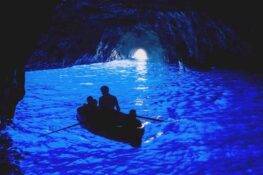 comparing the illumination in the blue grotto capri with our